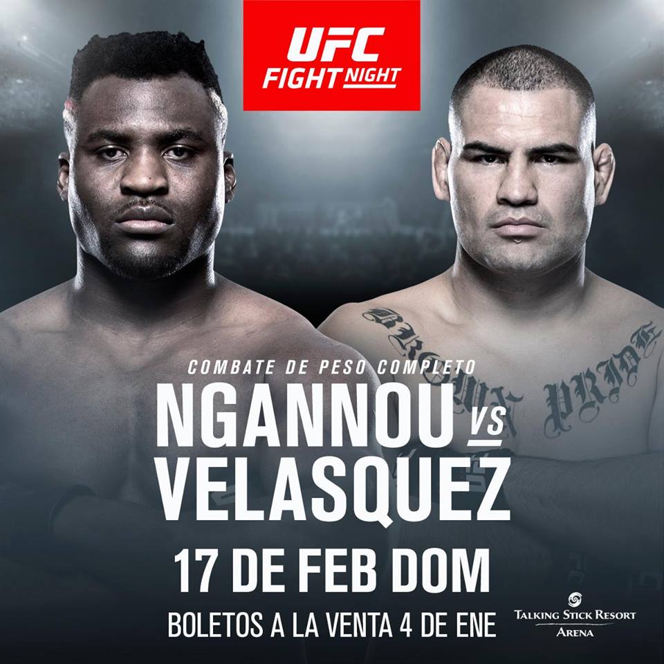 Ahora sí es oficial, Caín Velásquez vs Francis Ngannou – MMArts.net